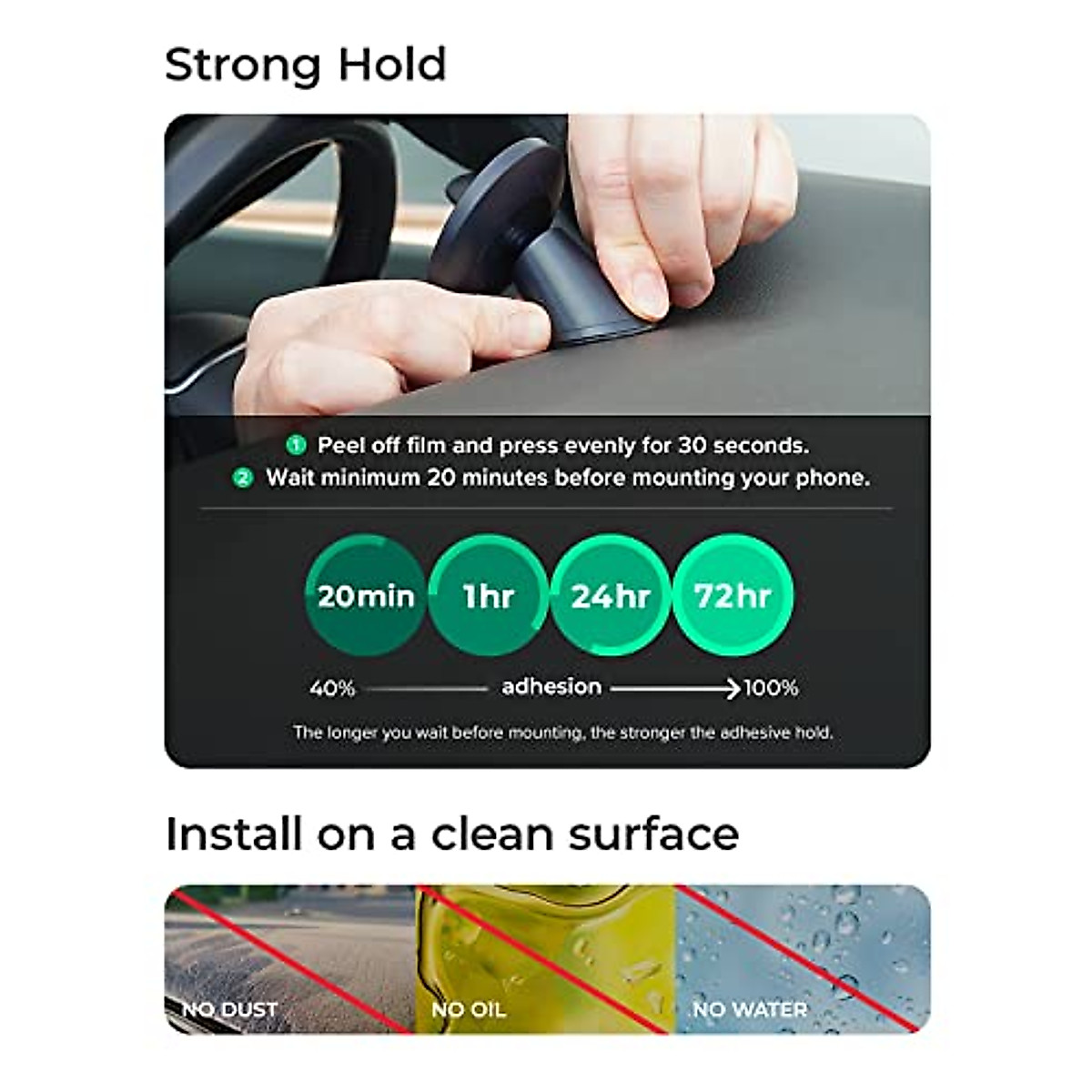 iOttie Velox Magnetic Flush Cell Phone Car Mount. Compatible with MagSafe iPhones Including iPhone 12, iPhone 13, iPhone 14, and iPhone 15 Series devices.