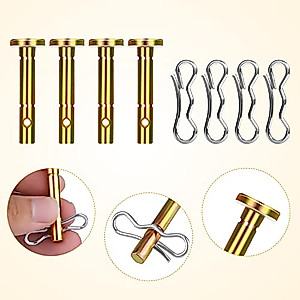 10pcs Shear Pins for Honda Snowblower and 10pcs Cotter Pins Replacement Parts for 738-04124 and 714-04040 Yard Machine Snow Blower Thrower Compatible with MTD Craftsman Cub Cadet Troy Bilt