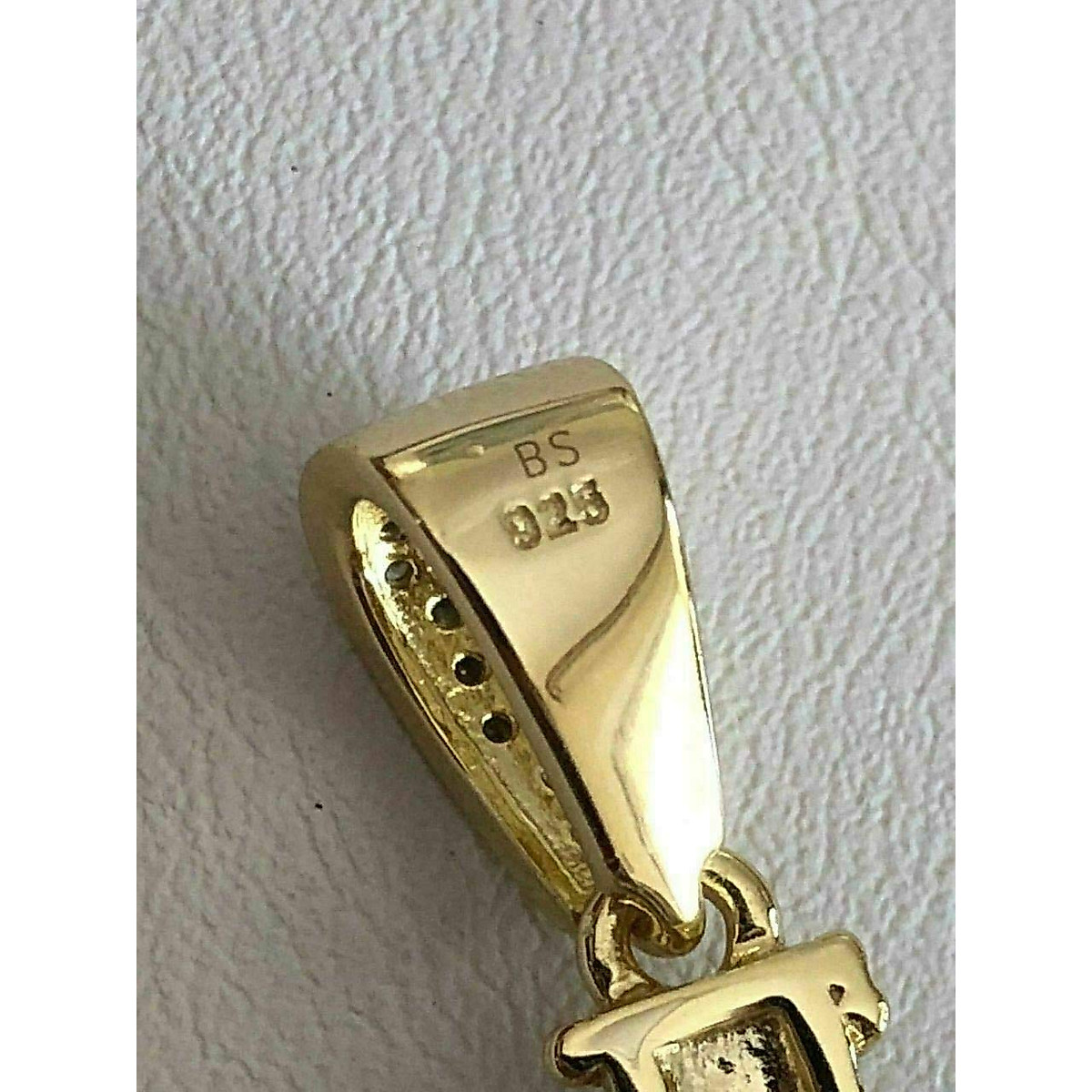 HarlemBling Solid 925 Sterling Silver -Jesus On Anchor Cross Pendant - Hip Hop Iced - Natural Silver Or Two Tone Gold Finish (Two Tone)