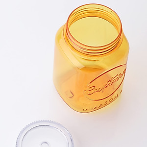 Cupture Acrylic Mason Jar Tumbler Mugs with Lids & Straws - 20 oz, 6 Pack (Cool Lagoon)