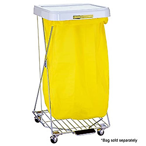 R&B Wire™ 697 Multi-Purpose Rolling Wire Hamper with Foot Pedal