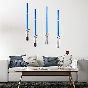 LEKUSHA Clear Lightsaber Wall Mount Display Stand Light Saber Holder Compatible for Any Lightsaber, Pack of 1