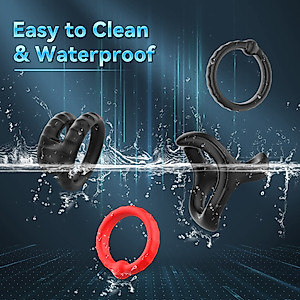 Silicone Penis Ring Set Sex Toys for Men, Amortoy 10 PCS Men’s Cock Rings Penis Sleeve Shaft for Erection Enhancing, Soft Stretchy Male Sex Toys, Adult Toys for Couples Pleasure