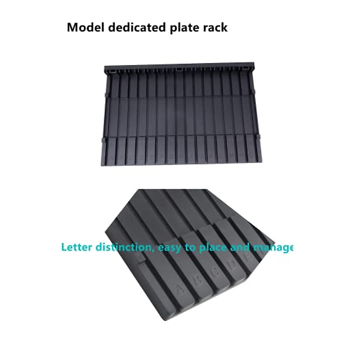 lifang Easy-to-Access Model Parts Placement Rack Auxiliary Tool Rack Storage Container, Suitable for Gunpla Movable Dolls DIY Model Making Accessories, Size 11.4inx7.1in Black