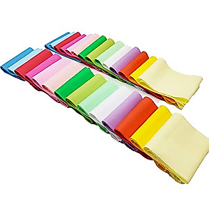 CJINZHI Jelly Rolls for Quilting, Jelly Roll Fabric, 50 Precut 3.94-Inch Roll Up Cotton Fabrics Strips with Solid Colors, Sewing Pattern Collection for DIY Craft.