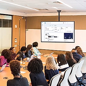 WALI Ceiling TV Mount, Full Motion Adjustable TV Mount Bracket Fits Most Ultrawide LED, LCD, OLED 4K TVs 37 to 70 inch, up to 110lbs, VESA 600x400mm (CM3770), Black