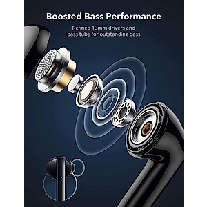 POCO, LLC Wireless Earbuds Bluetooth Headphones in-Ear Noise Cancelling Earbuds Stereo Sound, Deep Bass & with Charging Case Air Buds Pro Touch Control,for Sport