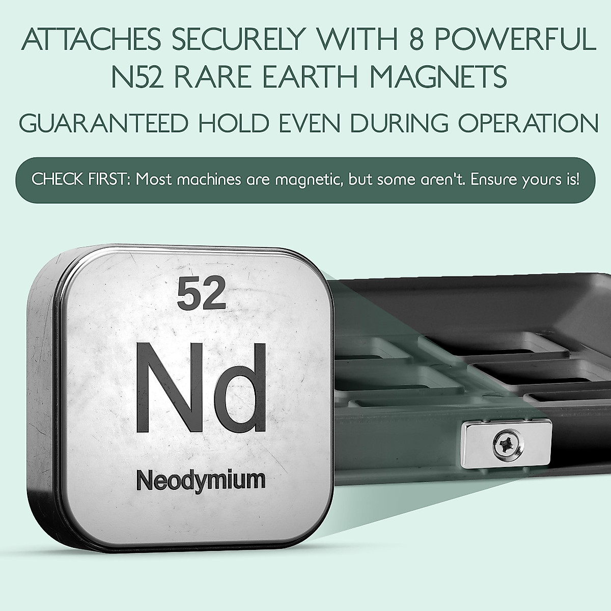 ELTOW Laundry Guard with Silicone Gap Cover, Magnetic Fence for Washer/Dryer to Keep Clothes from Falling Behind, with 8 Strong Magnets, Laundry Room Accessories, Fits Most Washers (Black)