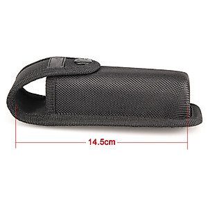 UltraFire Duty Belt Flashlight Holster, Nylon Flashlight Holder Pouch Holster for Duty Belt, 2 Pack