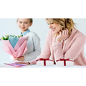 8x5.5x1.25 Cotton Filled Jewelry Gift Boxes, Kraft Cardboard Jewelry Boxes, Jewelry Gift Box for Necklace, Earring, Bracelet, Accessories, Bulk Jewelry Box for Small Business & Boutique, White 20 Pcs