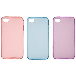 Generic Carrying Case for iPhone 4 - Non-Retail Packaging - Pink/Purple/Blue