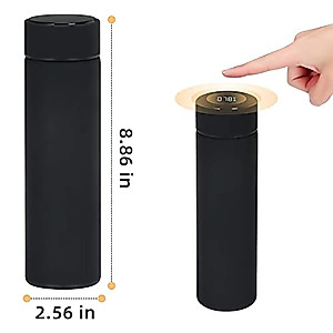 Coffee thermos，Smart water bottle，Hot water thermos，Tea Infuser Bottle ，Smart Sports Water Bottle with LED Temperature Display，Stay Hot for 24 Hrs,Cold for 24 Hrs