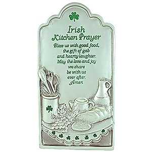 Abbey Gift 36300 (Abbey & CA Gift) Irish Kitchen Prayer Plaque, 3.75"x7", Grey, 3.75 x 7
