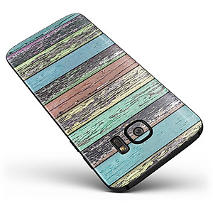 Design Skinz Design Skinz Chipped Pastel Paint on Wood Full-Body Wrap Decal Skin-Kit for The Galaxy S7 Edge