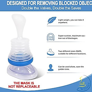 Willnice 2Packs Portable Assist Kit to Remove Clogged Fluid and Objects, Essential Home Kit for Toddler and Children