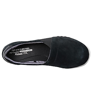 Skechers Women's Breathe Easy-Kindred Loafer, Black, 8.5