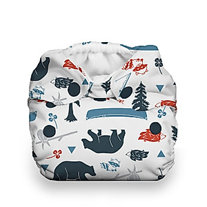 Thirsties Snap Natural Newborn All in One, Adventure Trail
