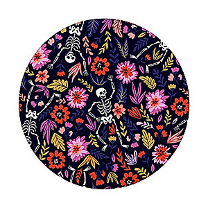 Floral Skeleton Aztec PopSockets PopGrip: Swappable Grip for Phones & Tablets