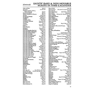 2023 Saints Calendar & 16 Month Daily Planner Spiral Bound