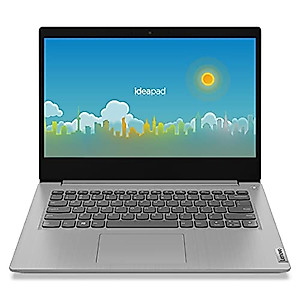 Lenovo Ideapad 3 Laptop, 14" HD Non-Touch Display, Intel Pentium Silver N5030 Quad-Core Processor, 4GB RAM, 128GB SSD, HDMI, Webcam, Wi-Fi, Windows 10 Home, Platinum Grey