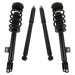 TRQ 4 Piece Front & Rear Strut & Spring Shock Absorber Kit Set for 2012-2017 Dodge Challenger RWD / 2012-2017 Dodge Charger RWD