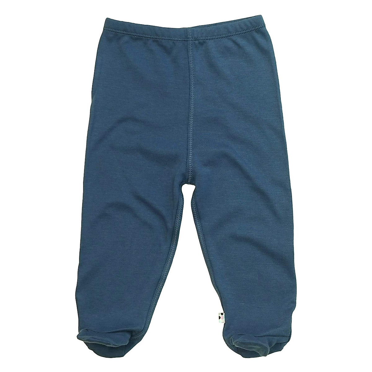 Babysoy Modern Footie Pants (3-6 Months, Indigo)