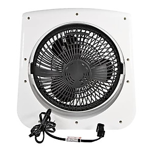 Comfort Zone CZ111WT 10" 3-Speed Turbo Table/Desk Fan with 180-Degree Adjustable Head, Adjustable Tilt, Perfect for Any Room, White