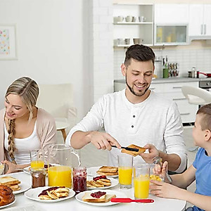 Jar Spatula, Silicone Jar Scraper with Long Handle, Jam Spreader for Peanut Butter, Kitchen Spatula for Baking and Cake Icing, Kitchen Must Have Small Silicone Spatula, Jar Blender (2Pcs)