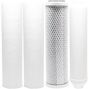3-Pack Replacement Filter Kit Compatible with PurePro RO101SV-UV RO System - Includes Carbon Block Filter, PP Sediment Filters & Inline Filter Cartridge - Denali Pure Brand