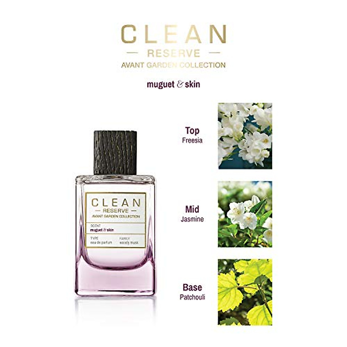 CLEAN RESERVE Avant Garden Eau de Parfum | Luxury Fragrance Formulated with Safe, Sustainably Sourced Ingredients | 3.4 oz/100 mL