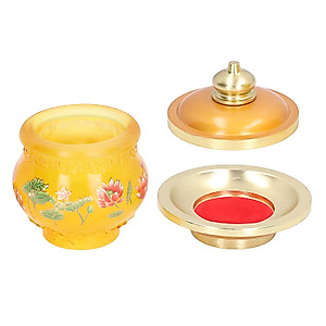 Glaze Altar Cup, Holy Water Offering Cup Buddhist Worship Cup
