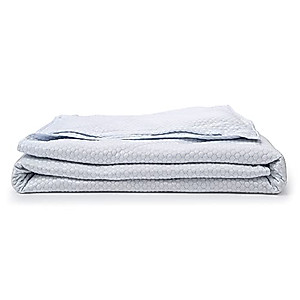 Classic Brands 20 lb. Chill Weighted Blanket with Removable Cover, White