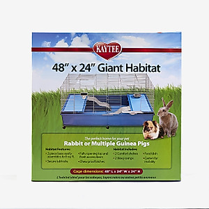 Kaytee My First Home Giant Habitat With Casters for Pet Rabbits or Multiple Guinea Pigs