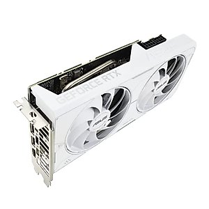 ASUS Dual NVIDIA GeForce RTX 3060 Ti White OC Edition Graphics Card (PCIe 4.0, 8GB GDDR6X Memory, HDMI 2.1, DisplayPort 1.4a, 2-Slot Design, Axial-tech Fan Design, 0dB Technology, and More)