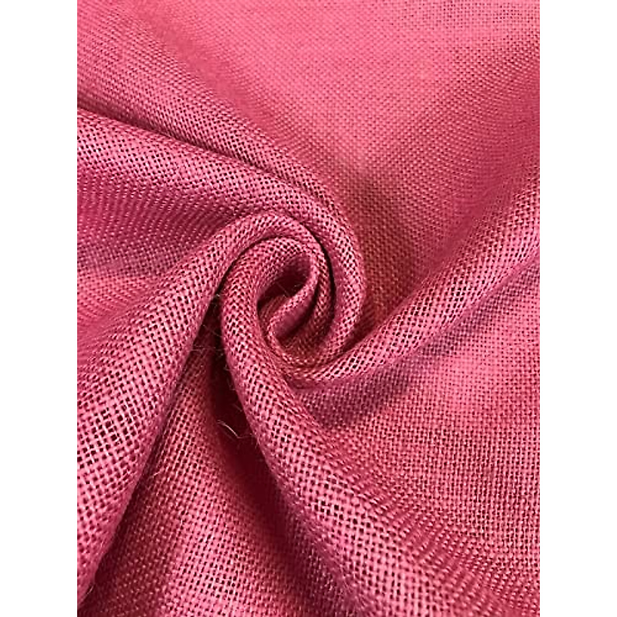 USA Fabric Store Jute Burlap Fabric Rose Pink 58" Wide 11 OZ Premium 100% Upholstery by The Yard