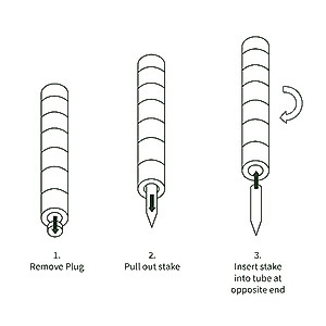 Moss Pole Monstera Plant Support - Train Indoor Climbing Plants to Grow Upwards - 2 Coco Coir Totem Stakes