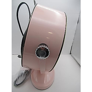 Retro Pedestal Desk Fan with Pivot Head 2 Speed 12 INCH