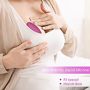 AL'OFA Lactation Massager for Breastfeeding, Pumping - Vibration for Improve Milk Flow, Breastfeeding Essentials-Seamless Waterproof 7 Modes - New Mom & Advanced(Purple)