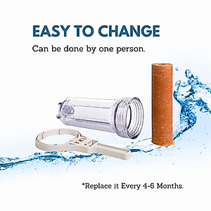 Hydraira 4-Pack 5 Micron 9.87” x 2.5” Sediment Water Filter Replacement Cartridge for Any Standard RO unit | Whole House RO System | Whole House Sediment Filtration CG9870005