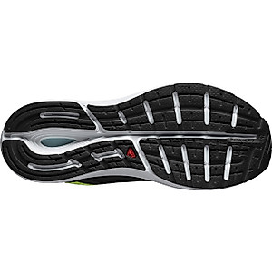 Salomon Sonic 3 Confidence Road Running Shoes for Men, Ebony/White/Safety Yellow, 7