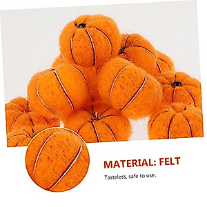 IMIKEYA 15pcs Felt Pumpkins Halloween Ornaments Christmas Decor Plant Garland Pumpkin Hanging Decor DIY Decorations Pumpkin Pom Poms Xmas Tree Decor Christmas Hangings Felt Pumpkin Pendent
