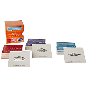 TableTopics Kids Conversation Pack - 120 Conversation Cards for Family Play Together, Engage and Connect with Kids, Boxed Set of 3 Topics