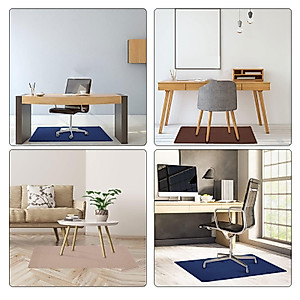 Office Chair Mat, aidoupetPrivateorder Opaque Office Desk Chair Mat for Hardwood Floors Chair Mat Floor Protector Desk Mat Multi-Purpose for Home 0.16" Thick 55"x35" Freely Cuttable (Black)