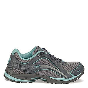 Ryka womens Sky Walking Shoe, Frost Grey/Aqua Sky/Iron Grey, 8.5 Wide US