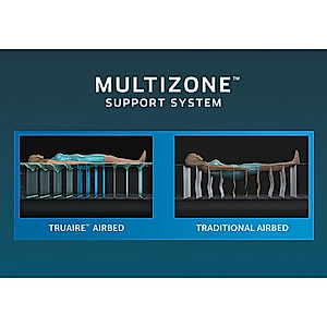 Intex 64095T TruAire Luxury Queen-Sized Air Mattress 18 Inch Tall Airbed with Built-in Air Pump and Carrying Storage Bag, Gray