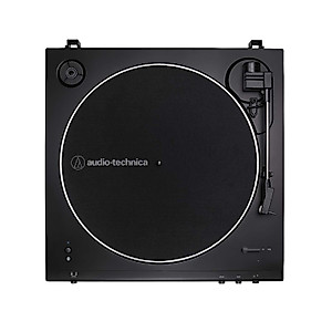 Audio-Technica AT-LP60XBT-BK Fully Automatic Bluetooth Belt-Drive Turntable Bundle with Hyperion Vacuum Tube Bluetooth 5.0 Speaker System (2 Items)