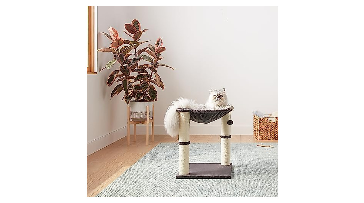 Amazon Basics Cat Tower: Cozy & Engaging for Cats