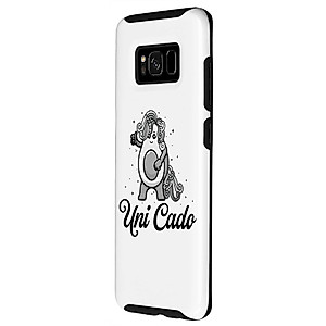 Galaxy S8 Uni Cado, Cute Avocado, Funny Unicorn, Guacamole, Vegan Case