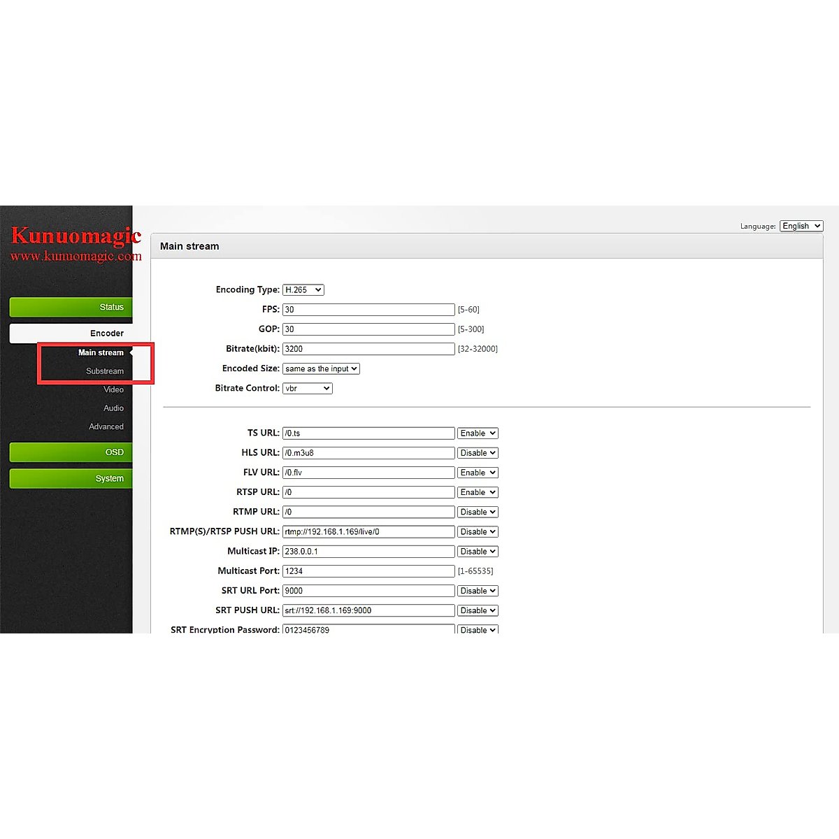 Mini Video Streaming IPTV HD HDMI H265 H264 Wowza Facebook YouTube SRT HLS RTSP UDP RTMP HTTP OBS VMIX Encoder