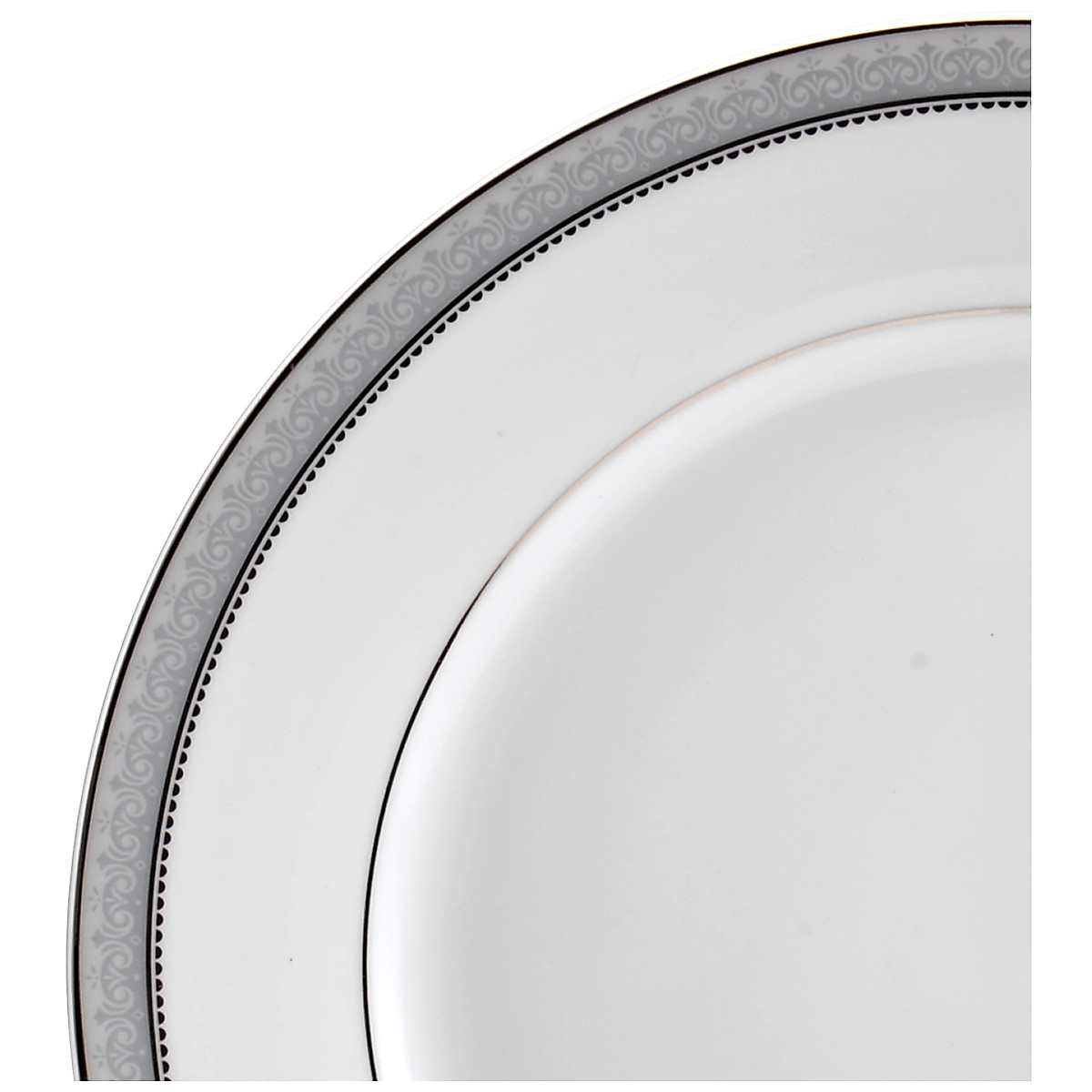 Mikasa Platinum Crown Rim Soup Plate,White